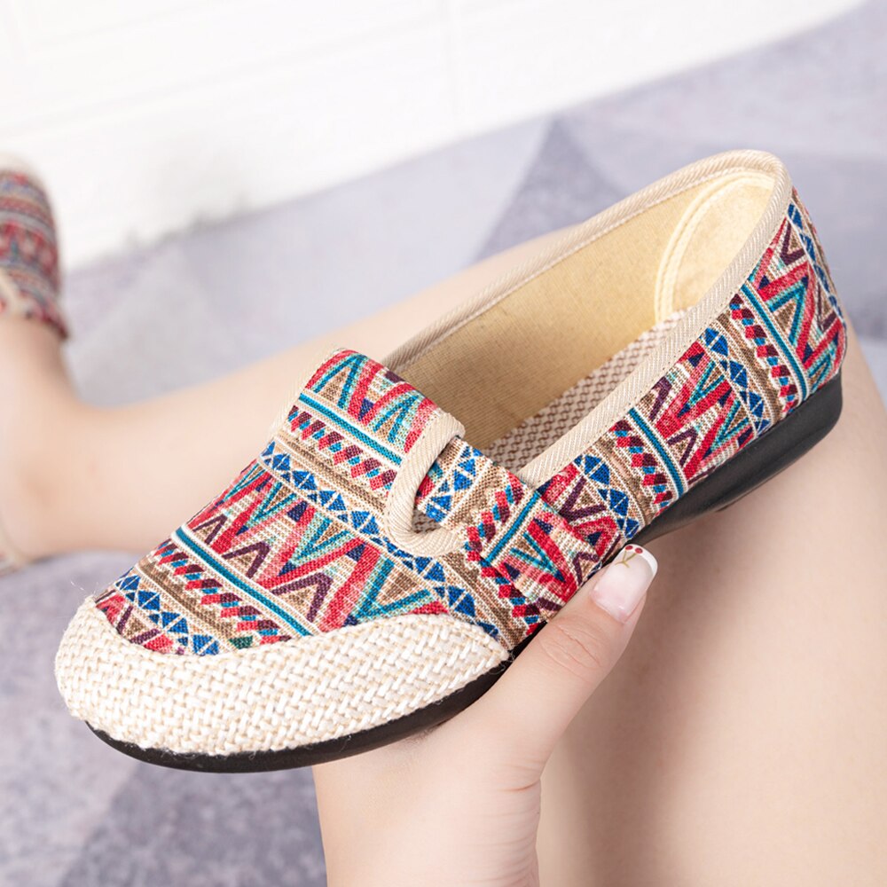 Summer Women Shoes Bohemia Style Flats Shoes Soft Bottom Female Casua ...